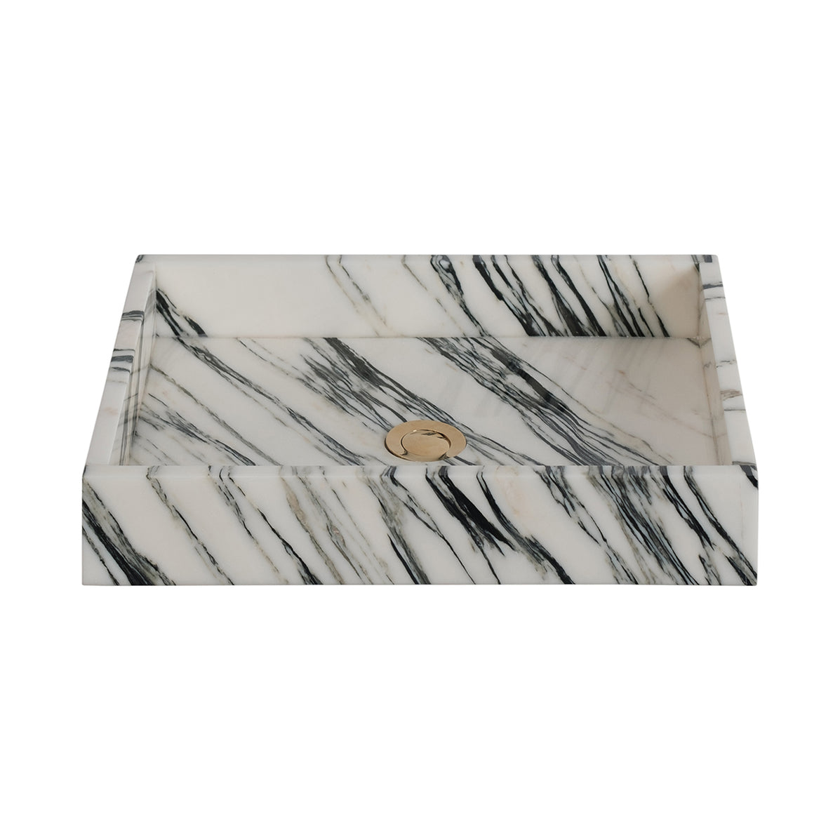 George marmeren wastafel - Blauw/Wit Marmer | Furnified