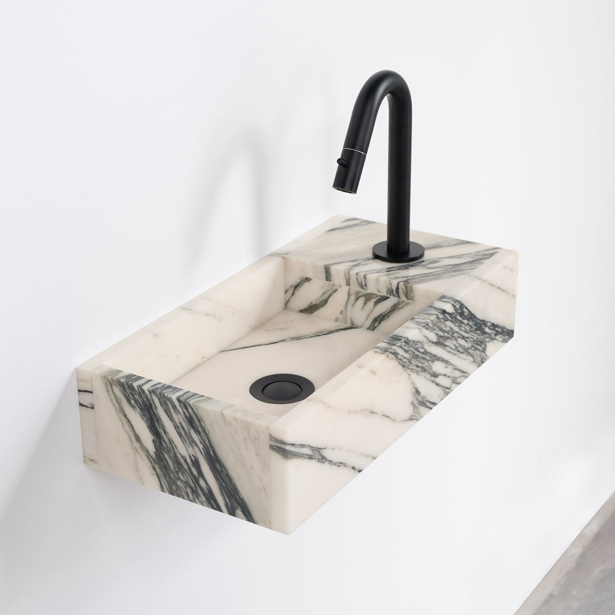 Porto marble handwash toilet | Blue/White Marble - Furnified