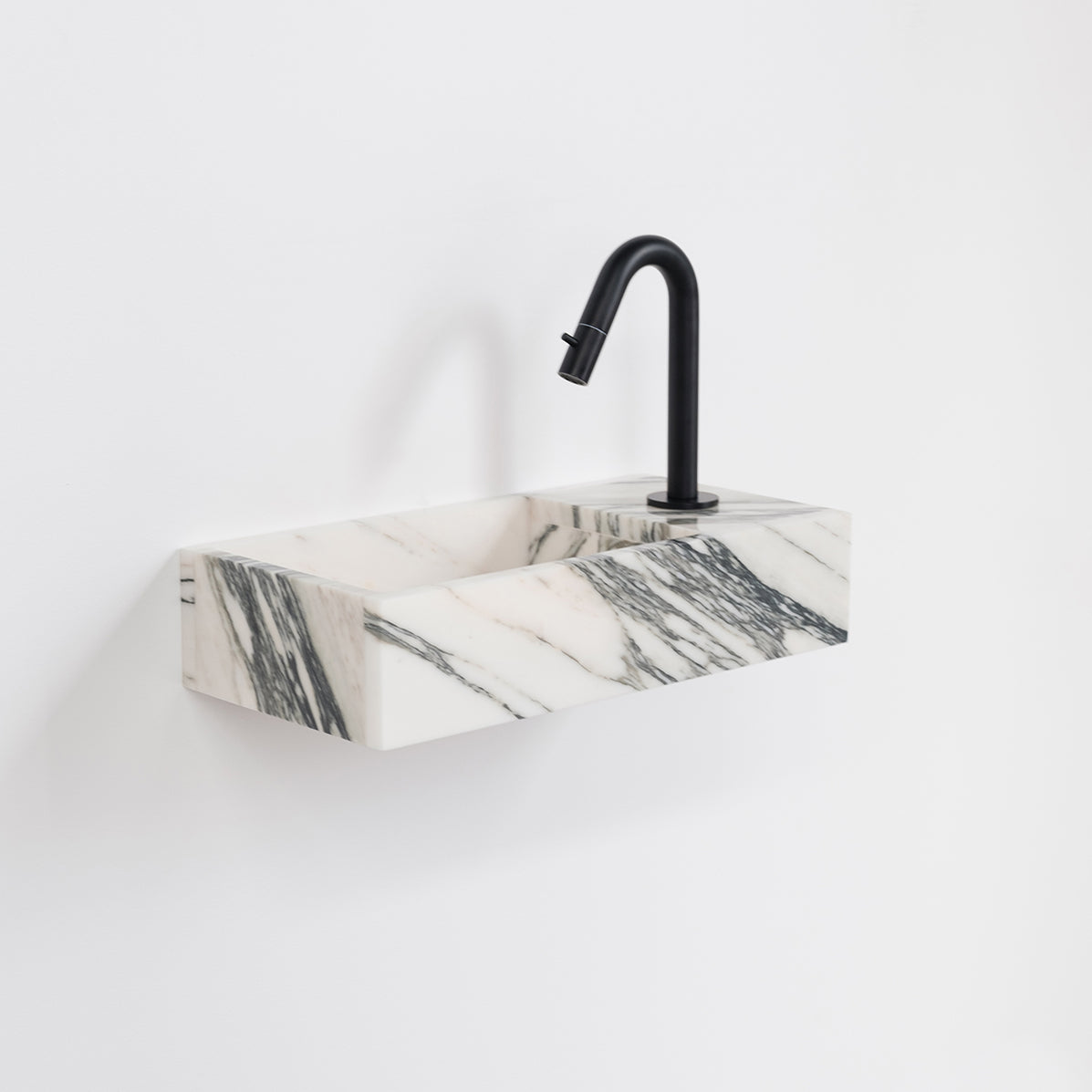 Porto marmeren handenwasser toilet | Blauw/Wit Marmer - Furnified