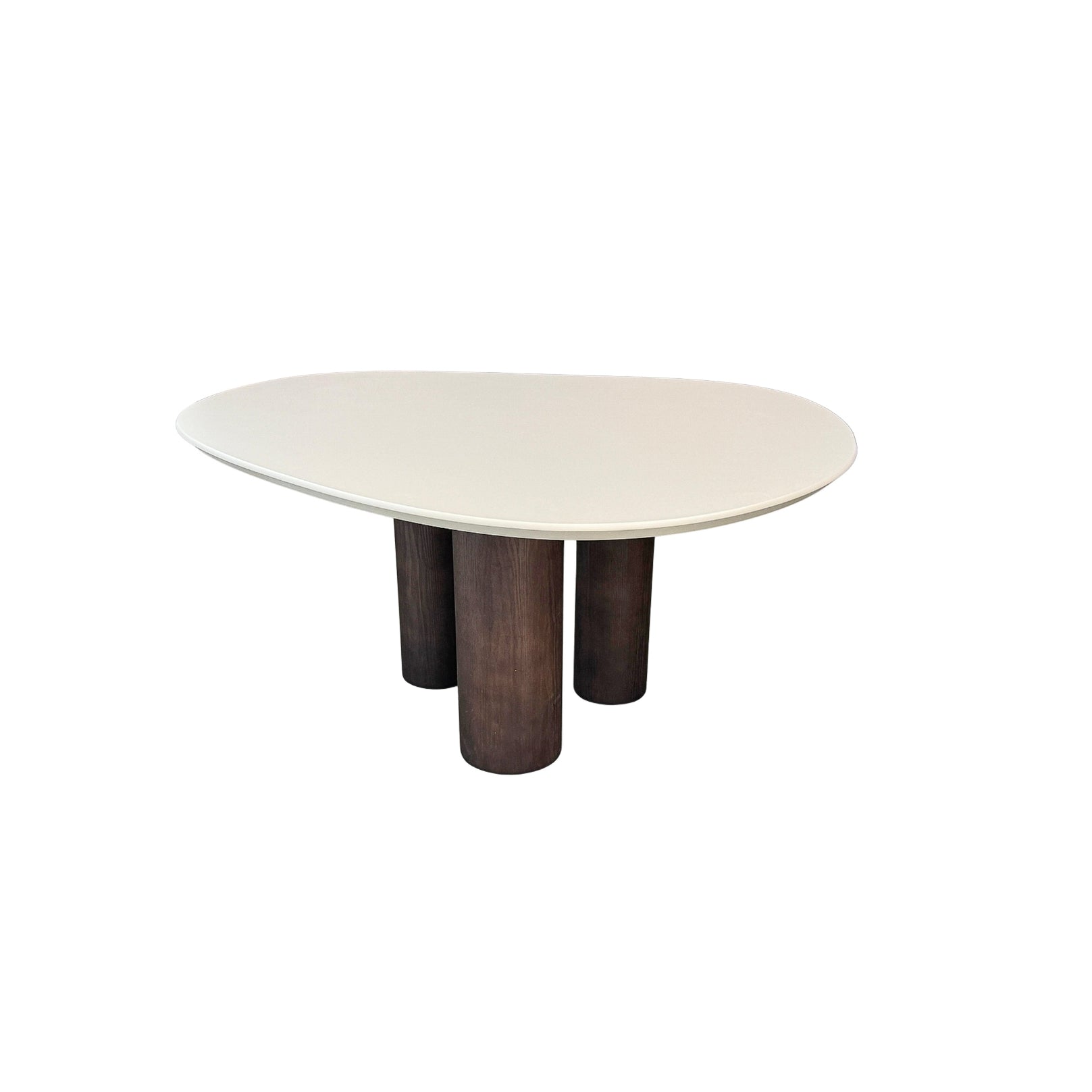 Lien dining table - StoneSkin Latte top - Smoke wooden legs - 160 cm ...