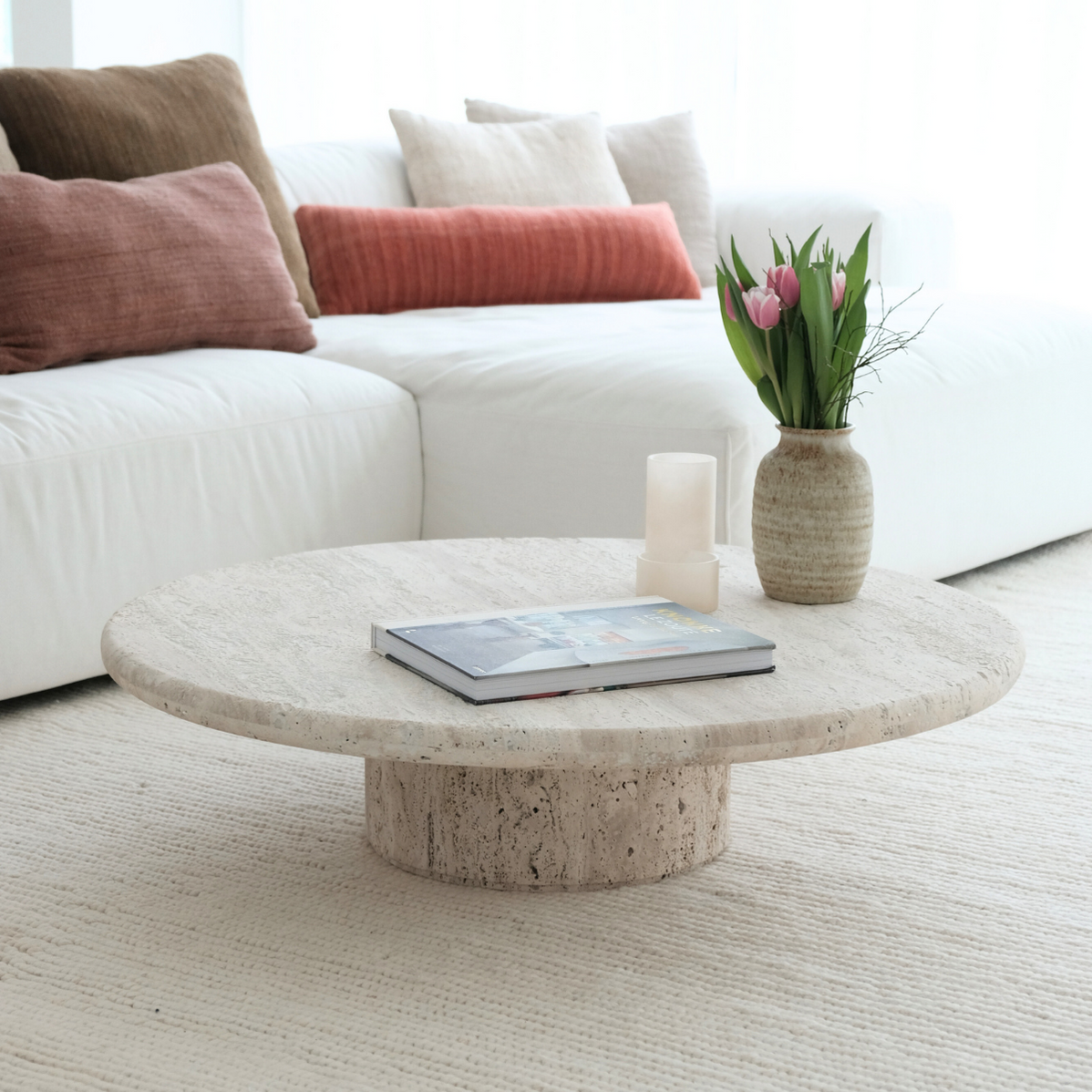 Travertine Coffee Tables | Natural Stone Appearance | Furnified