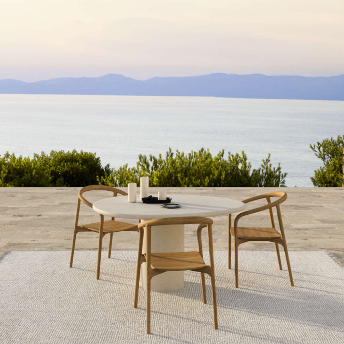 Garden table - Reef - MicroSkin - 140 cm - Latte — Furnified