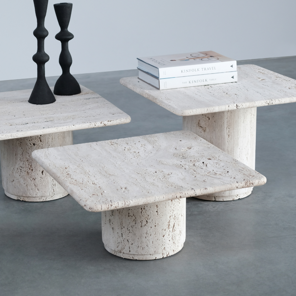 Travertine Coffee Tables | Natural Stone Appearance | Furnified