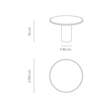 Microskin tafel Nana - Rond — Furnified