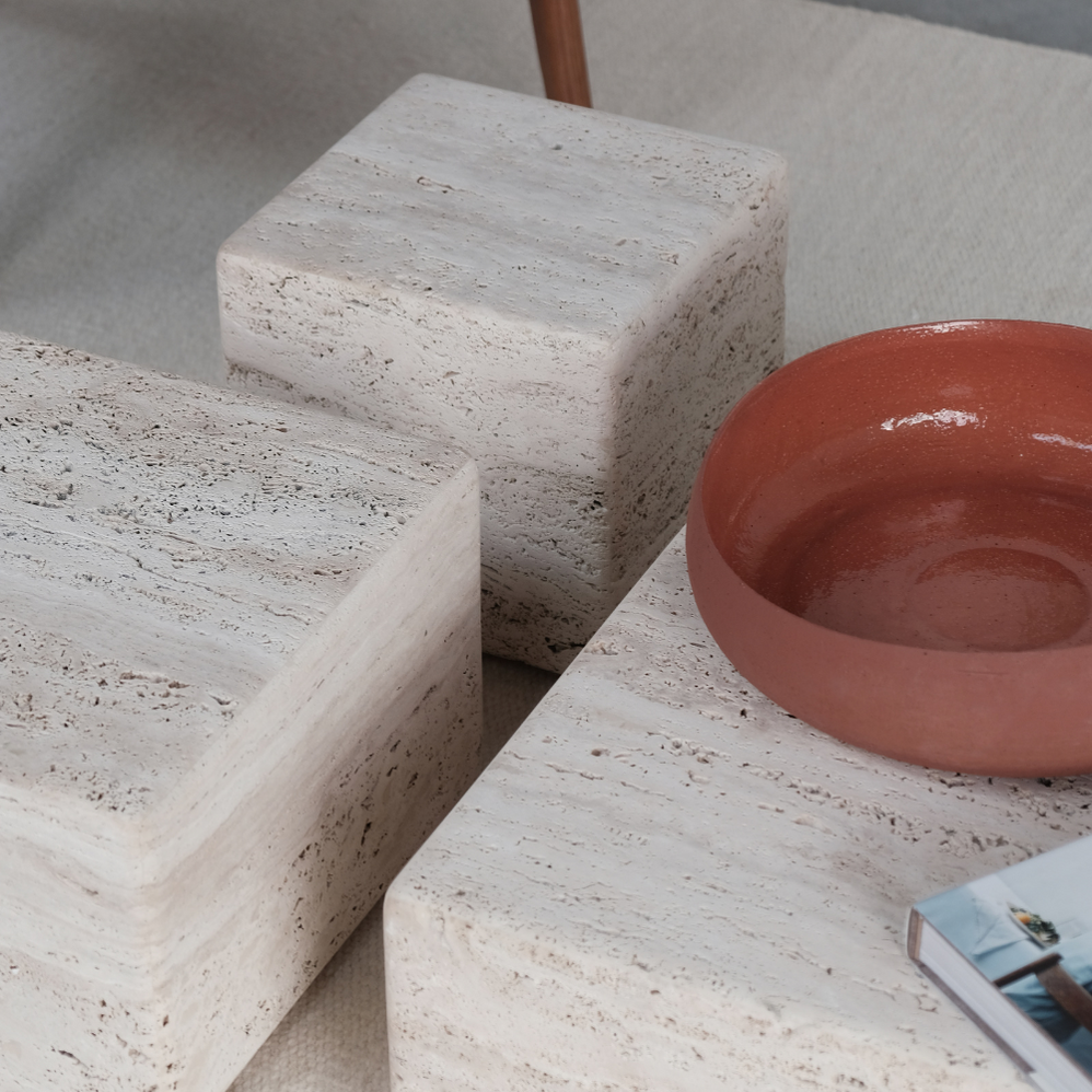 Travertine Coffee Tables | Natural Stone Appearance | Furnified