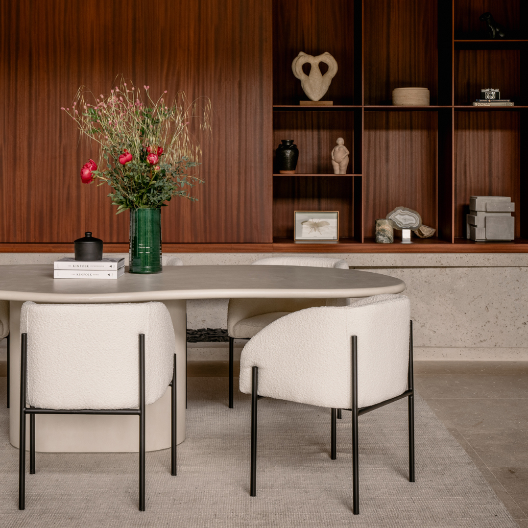 Organic Dining Table Limoges - Microskin | Furnified