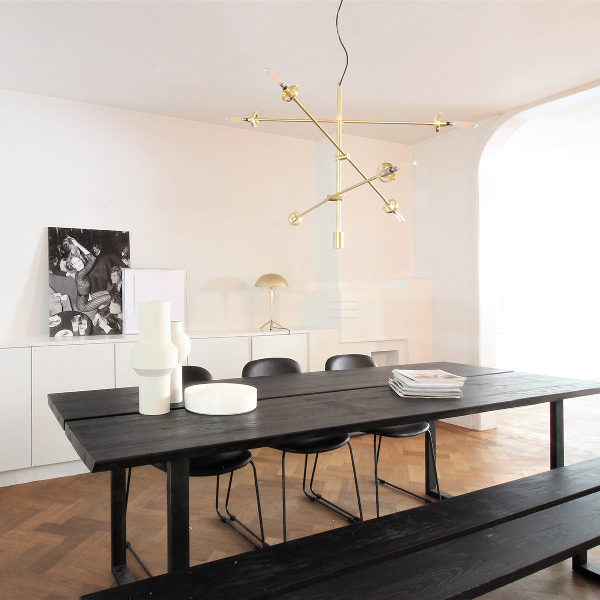 Eettafel in Zwart Hout - Lex - 240cm — Furnified