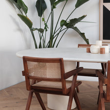 Astrid - mortex look eettafel - 240 cm - Microskin — Furnified