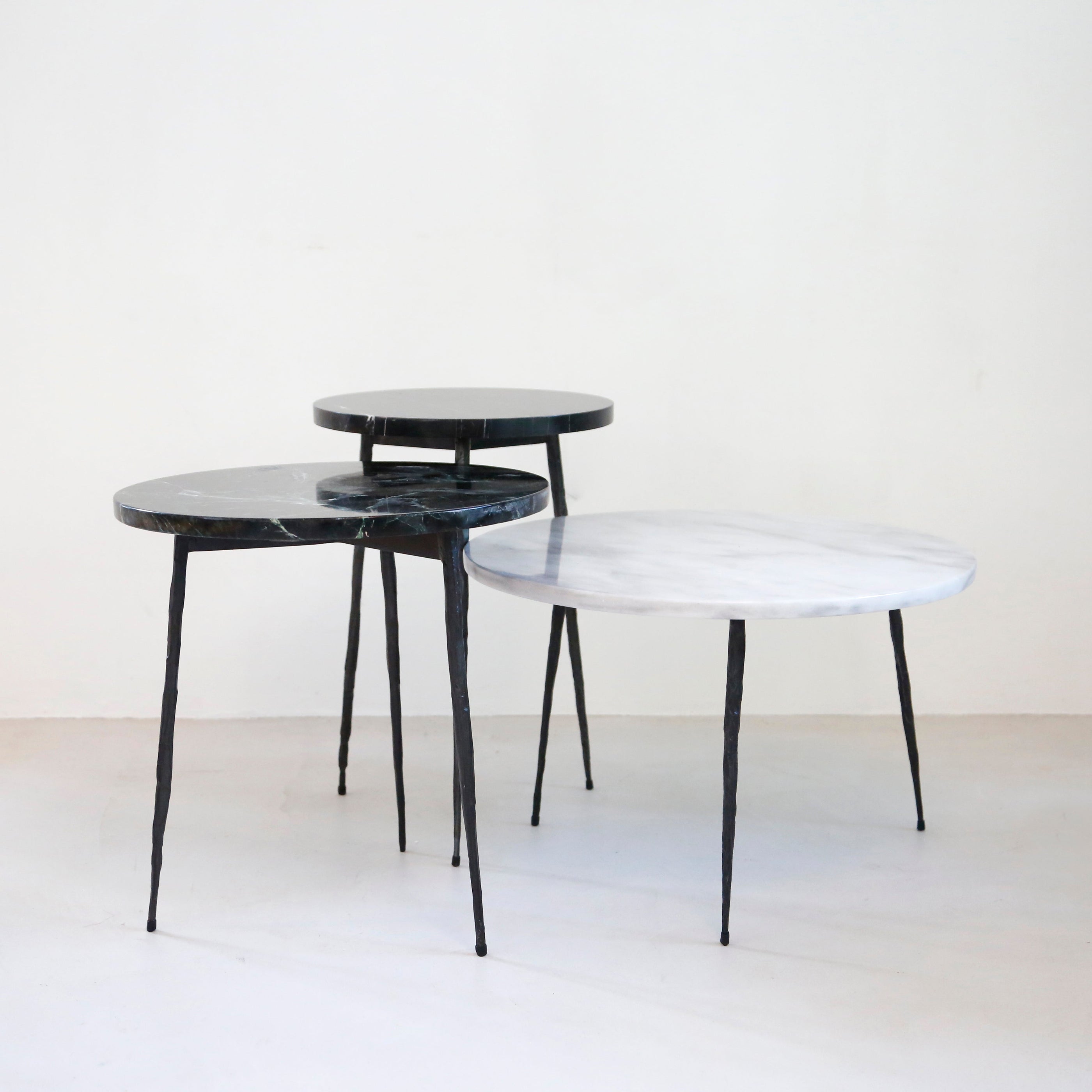 Bijzettafel Florence - Groen Marmer - 40×40×40cm — Furnified