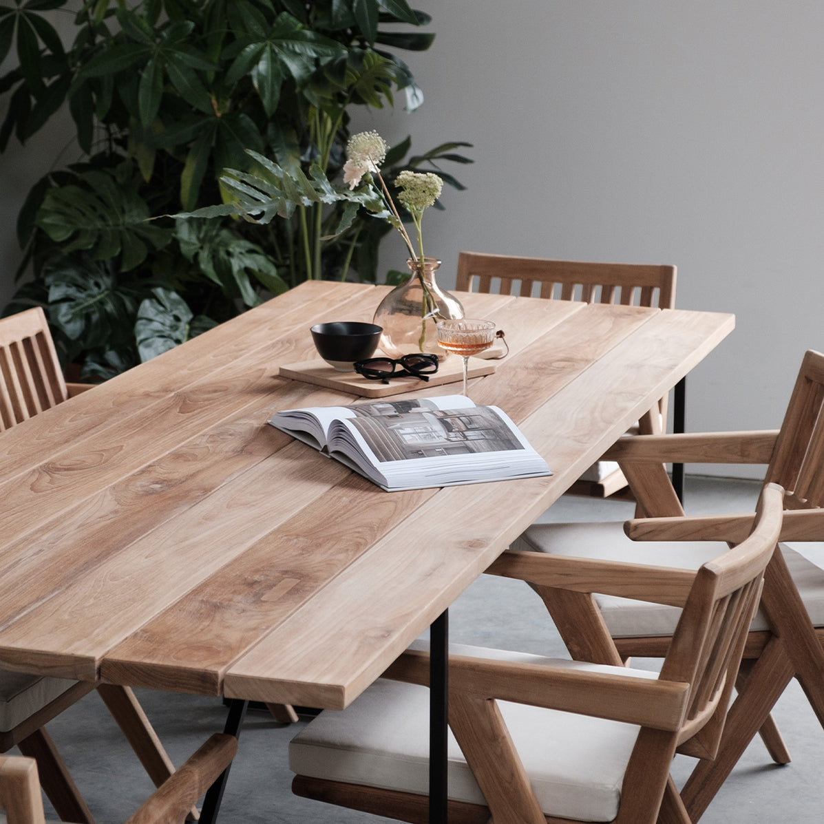 Tuintafel - Teakhout - Rechthoekig — Furnified