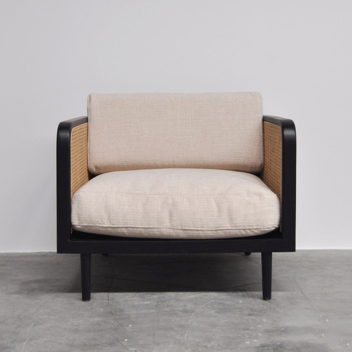 Rotan Fauteuil Milan - Zwart — Furnified