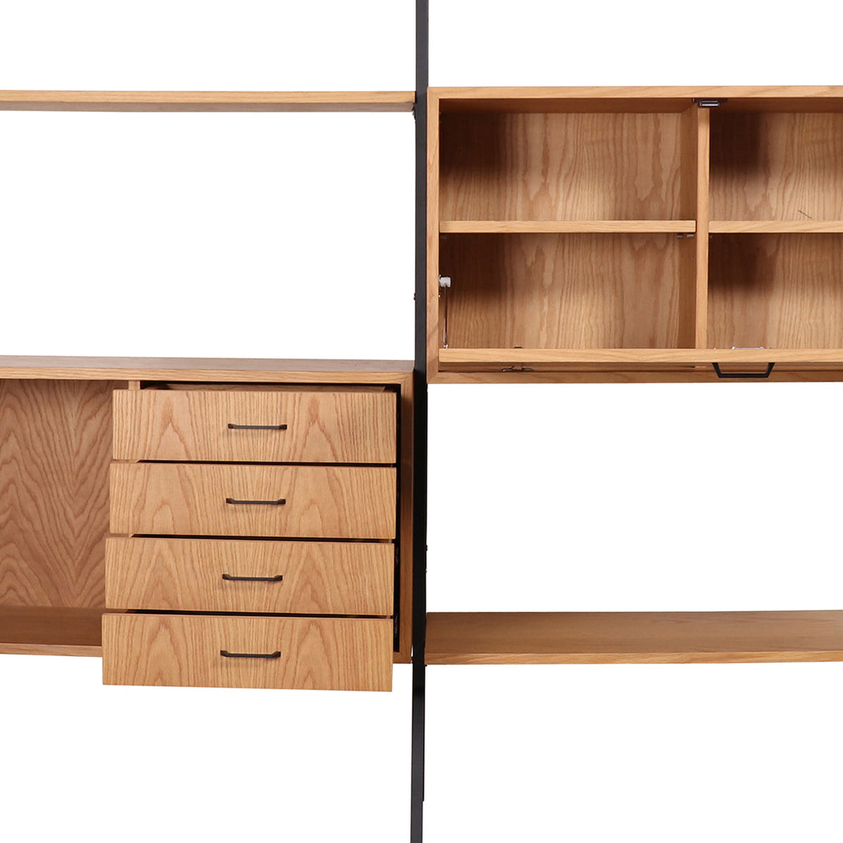 Scandinavische Stellingkast met Uitbreiding - Eik - 278×230cm — Furnified